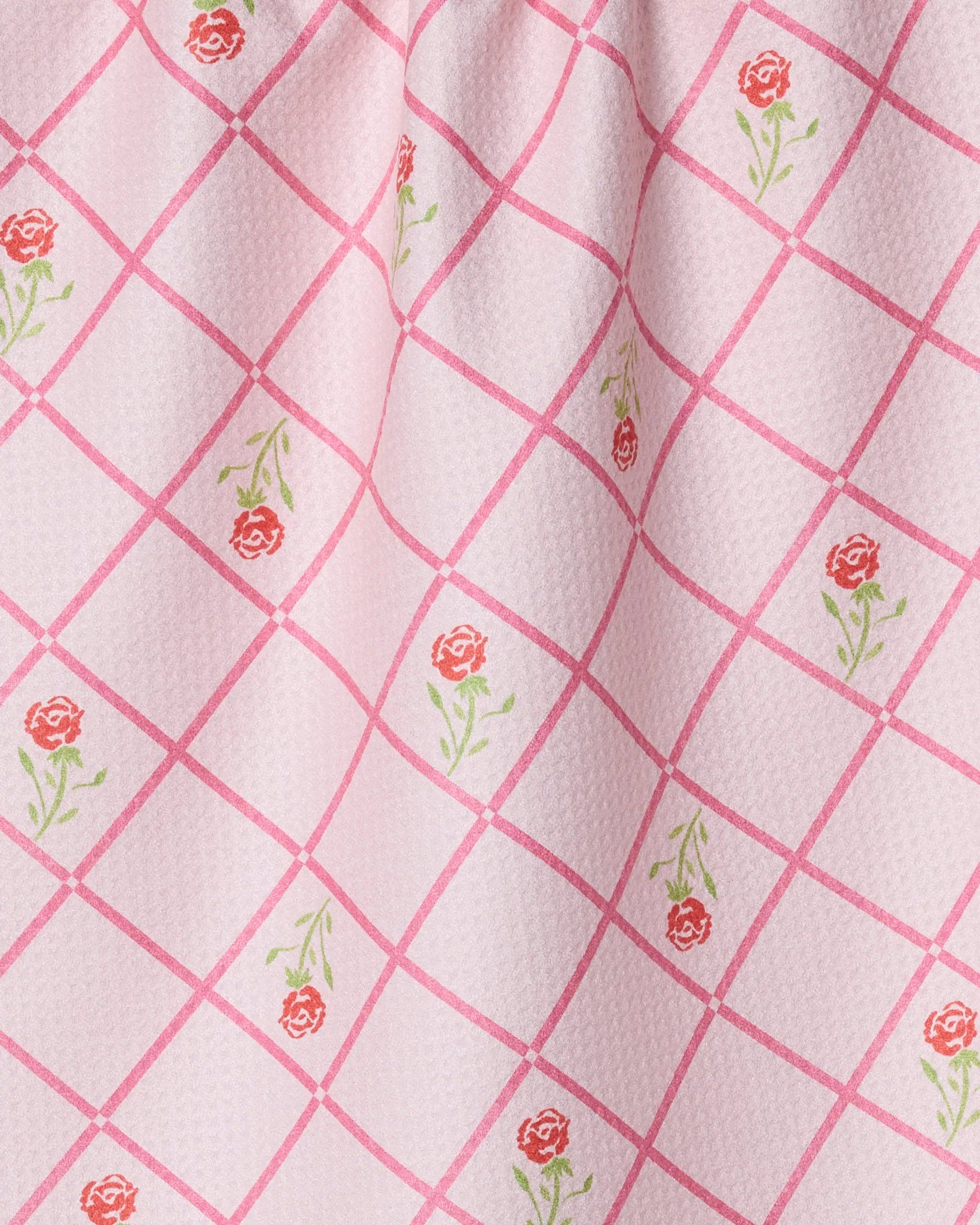 Rose Lattice Tea Towel – All Good Things