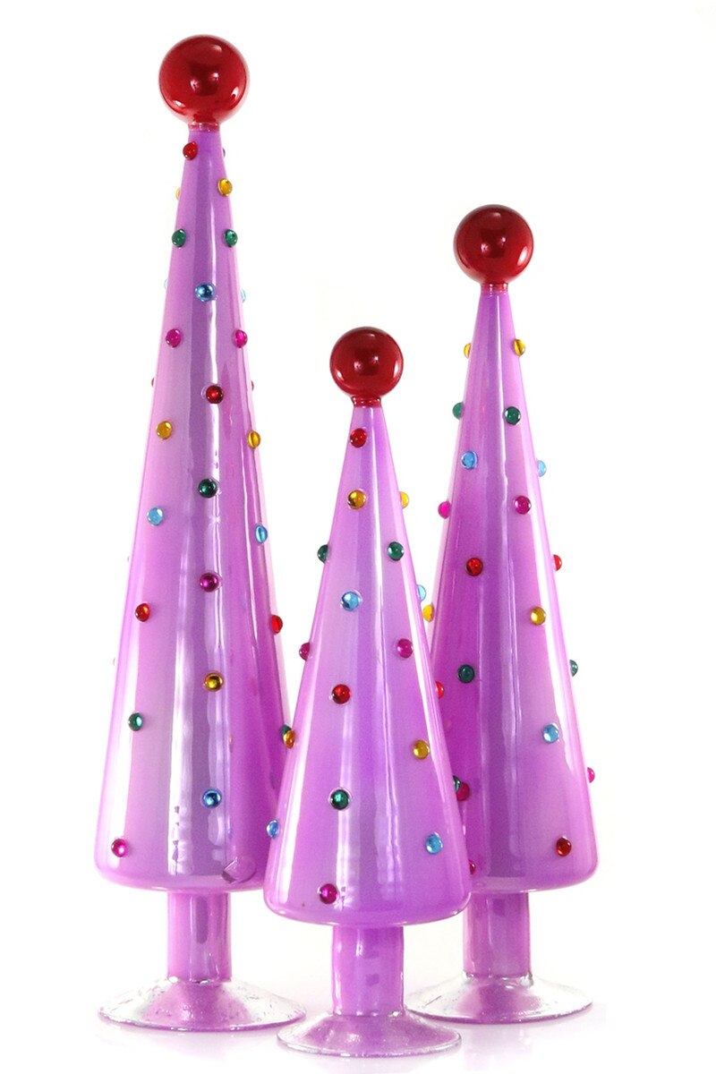 Decorated Dotted Trees Taffy Pink – All Good Things